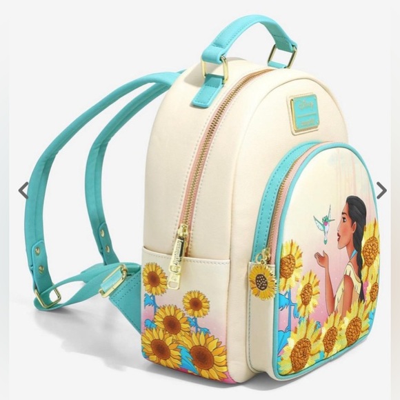 Loungefly | Bags | Loungefly Disney Pocahontas Sunflowers Mini Backpack ...